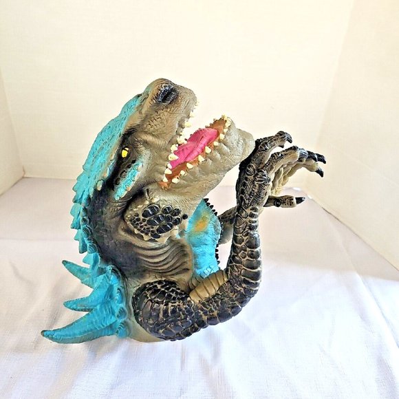 Toys | Vintage 1998 Toho Blue Godzilla Trex Full Rubber Hand Puppet ...